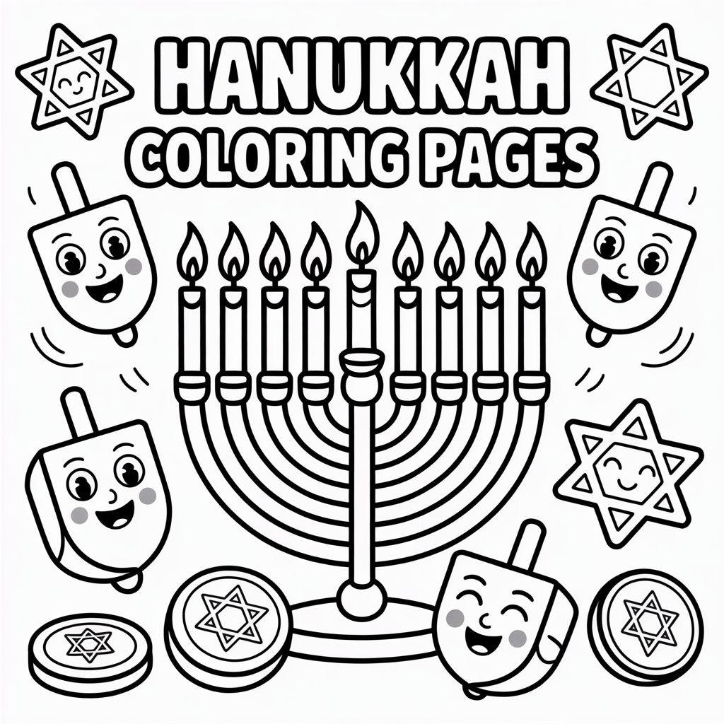 Hanukkah Coloring Pages – Coloring Book